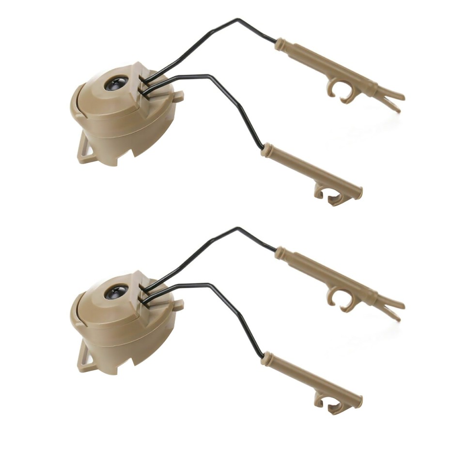 2x Tactical Military Headset Rail Adapter for FAST/ ACH / MICH / Sordin ...