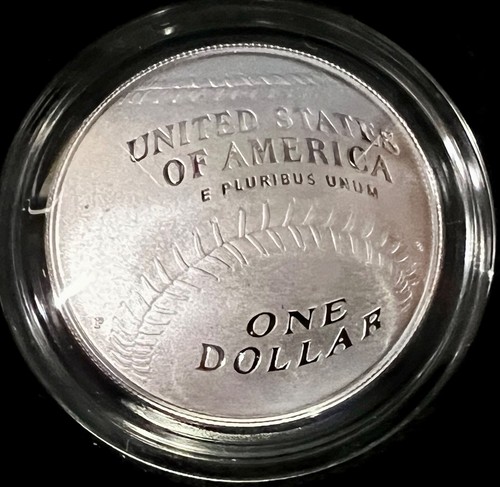 2014-P Silver Dollar Proof Baseball Hall of Fame Commemorative Coin in ...
