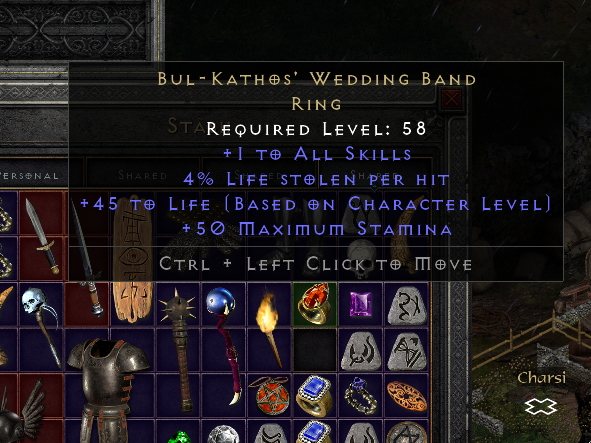 Diablo 2: Resurrected Bul-Katho's Wedding Band Ring 🔹 Softcore D2R ...