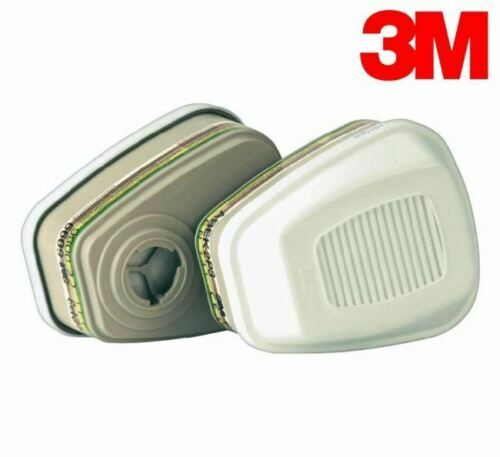 3M 6099 A2B2E2K2P3 Combined Vapour & Particulate Filter One Pair Free ...