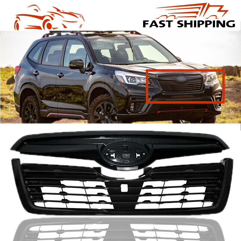 Gloss Black ABS Sti Style Front Grill Mesh Kit For Subaru, 45% OFF