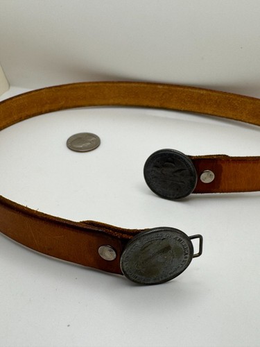 Brown XS w Colombian Exhibition Coin Buckles, Leather & 925 Silver Belt ...