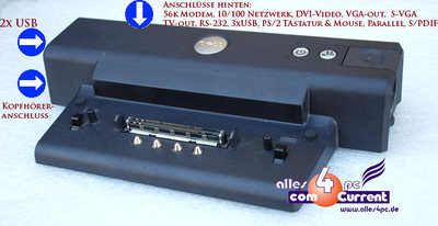 Port Replicator Docking Station D600 D610 D620 D630 D800 D810 D820 D830 ...