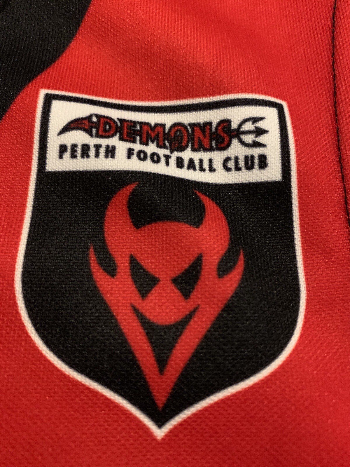 Perth Demons Guernsey Sekem WAFL Football Jumper Jersey Mens XS | eBay
