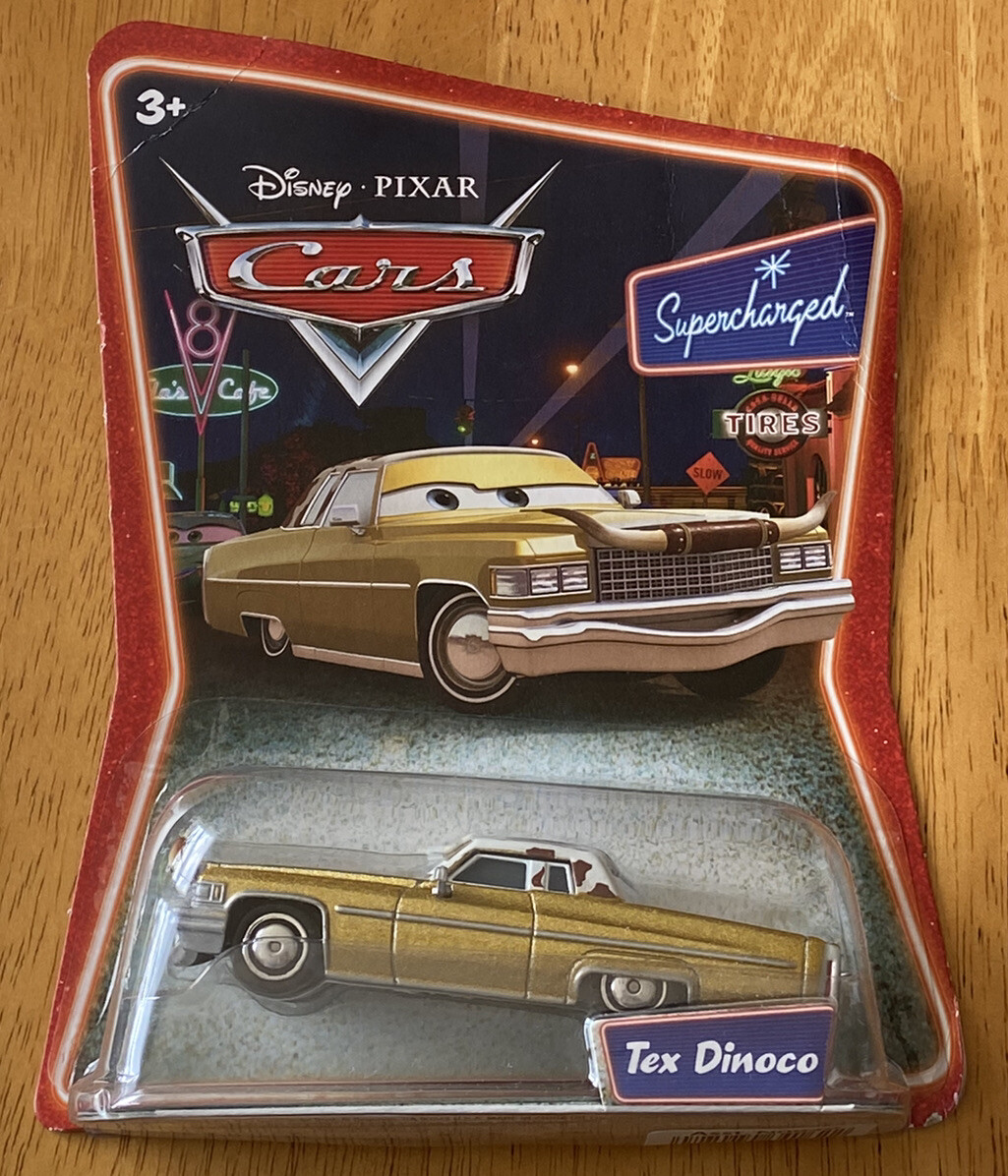 Disney Pixar Cars Supercharged Tex Dinoco Gold With Steer Horns On ...