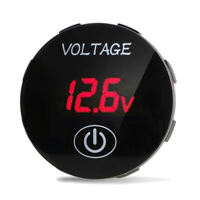 LED Digital Display Voltmeter Car Voltage Volt Gauge Panel Meter 12V ...