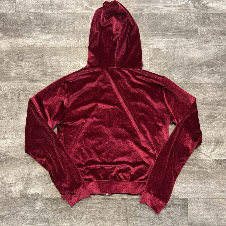 Fabletics Velour Ruby Red Full Zip Donna Hoodie Women’s Sz. XS | eBay