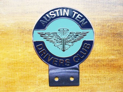 Vintage Austin Ten Drivers Club Car Bonnet Grille Badge Emblem | eBay
