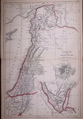 Pre-1900 - Map Of Palestine