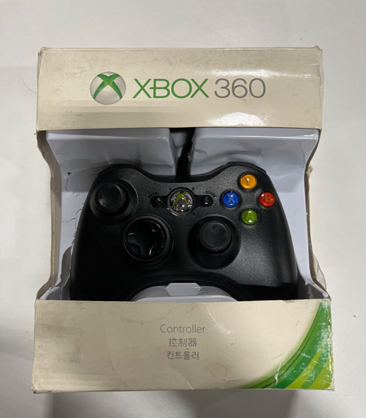 Microsoft Xbox 360 Wired Controller - Black 795261355395 | eBay