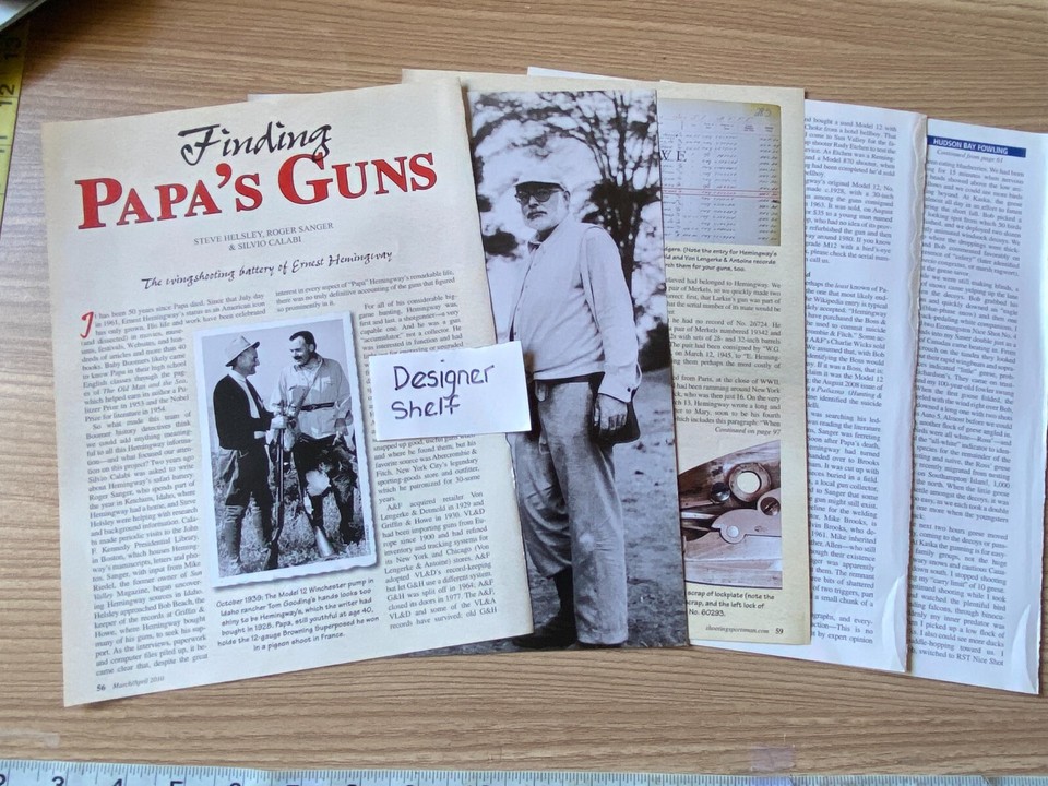 Ernest Hemingway 2010 Editorial Article & Photo Set: Finding Papa's ...