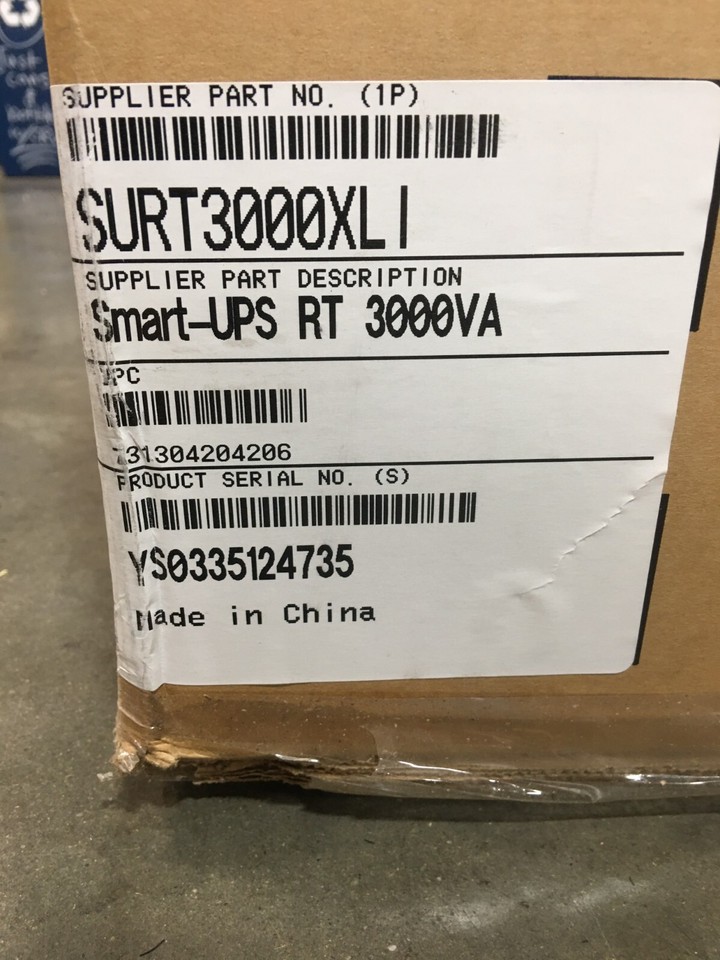 APC SURT3000XLI Smart-UPS RT 300VA Power Supply, SURT3000XL I, 124691 ...