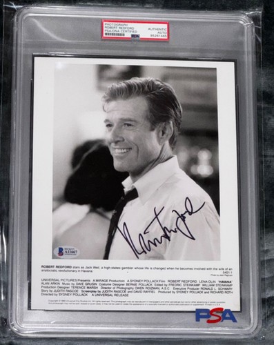 Robert Redford "Havana Pro Gambler" Autographed Signed 8x10 Auto photo ...