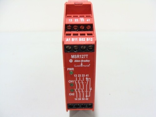 Allen Bradley 440R-N23125 Guardmaster Safety Interlock Relay MSR127T ...