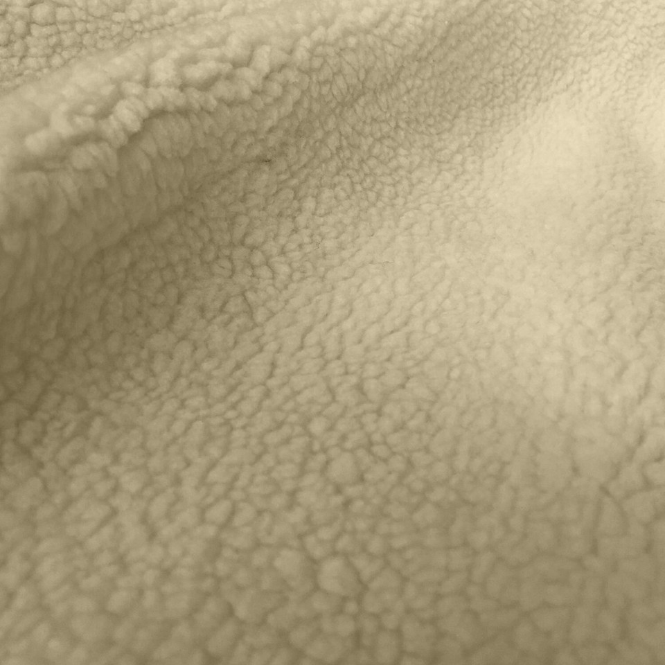 SHERPA FLEECE FABRIC CREAM Supersoft Lamb Cuddle Fur Toys Sheep Soft ...