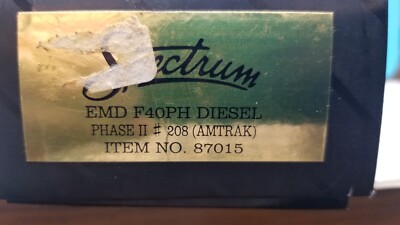 Spectrum by Bachmann EMD F40PH Diesel Phase II# 208 Amtrak | eBay