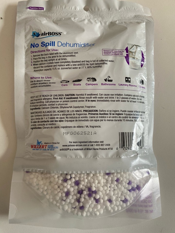 Air Boss No Spill Dehumidifier Lavender Fields Moisture Control Bag | eBay