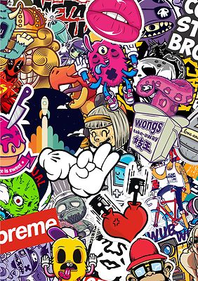 3 A4 Sticker bomb sheets JDM EURO DRIFT stickerbomb car van tablet | eBay