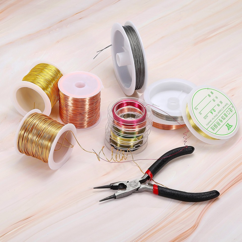 28 Gauge Jewelry Wire 328 Feet/100M Pure Copper Soft Metal Plant Stem ...