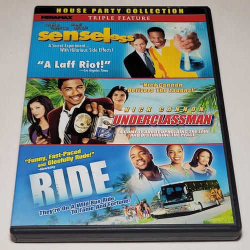 Senseless / Underclassman / Ride (DVD) House Party Collection Free ...