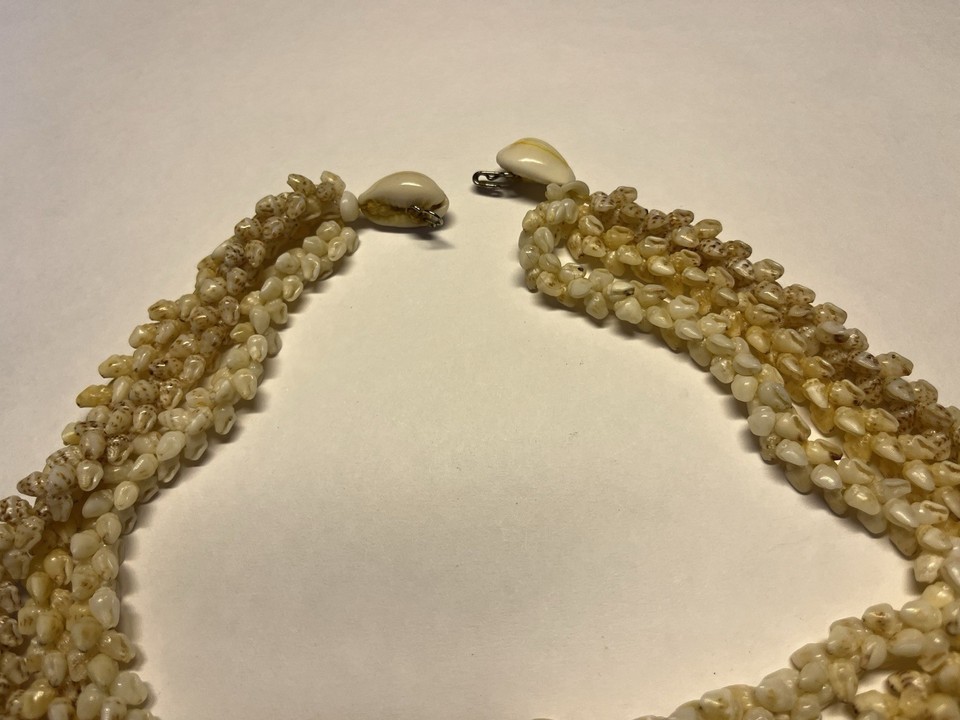 Hawaiian 🌺 Vintage Ni’ihau Momi Pikake Shell Lei Bracelet & Earrings | eBay