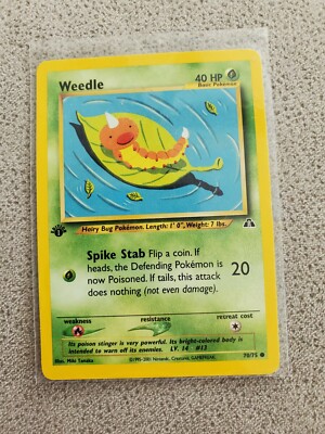 1st Edition Weedle 70/75 Neo Discovery Pokemon Card MINT PSA CGC BGS ...
