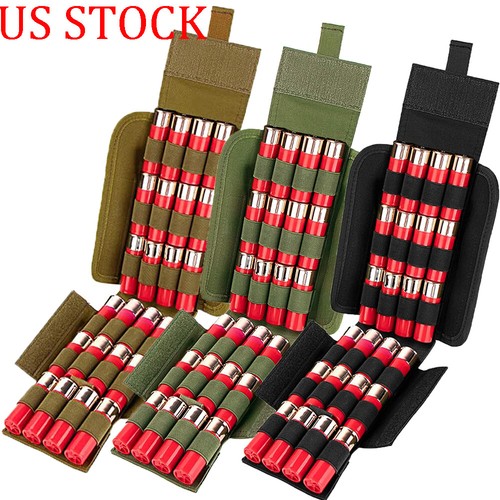 Tactical 25 Round Shell Holder 12/20Ga Molle Waist Bag Shotgun Bullet ...