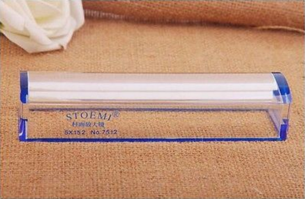 5X Hands Free Portable Cylinder Reading Magnifier Table Desk Magnifying ...