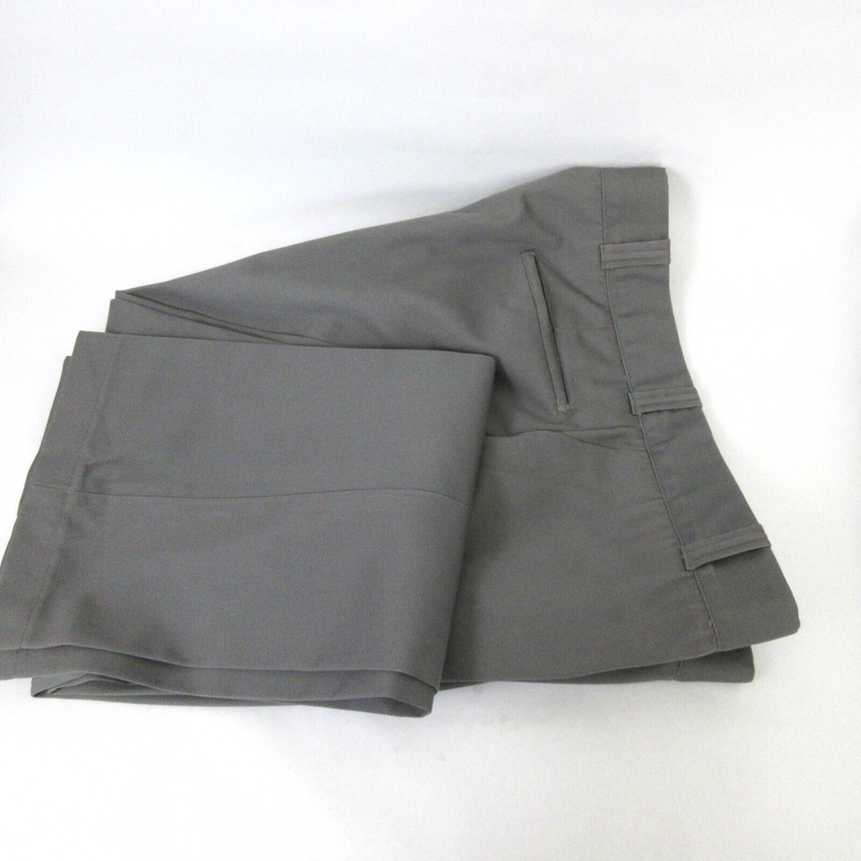 Red Camel Khakis Chino Twill Pants Flat Front Slacks Cotton Gray 40W x ...