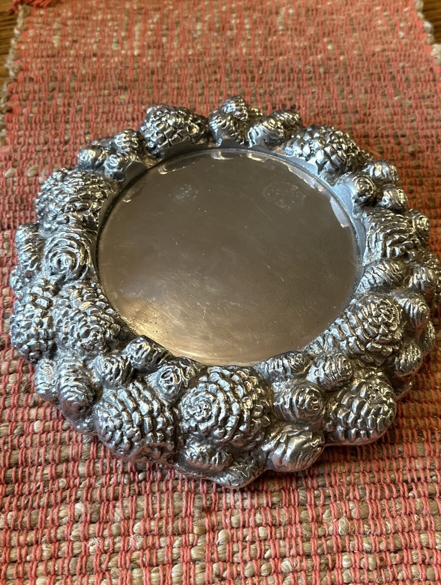 Aromatique? Metal Pine Cone Base For Candle For Potpourri Bowl | eBay