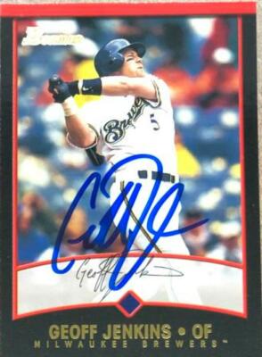 Geoff Jenkins Autographed 2001 Bowman #84 | eBay