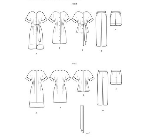 Simplicity R10144 Dress, Top, Pants & Shorts CHOOSE SIZE Misses/Plus ...