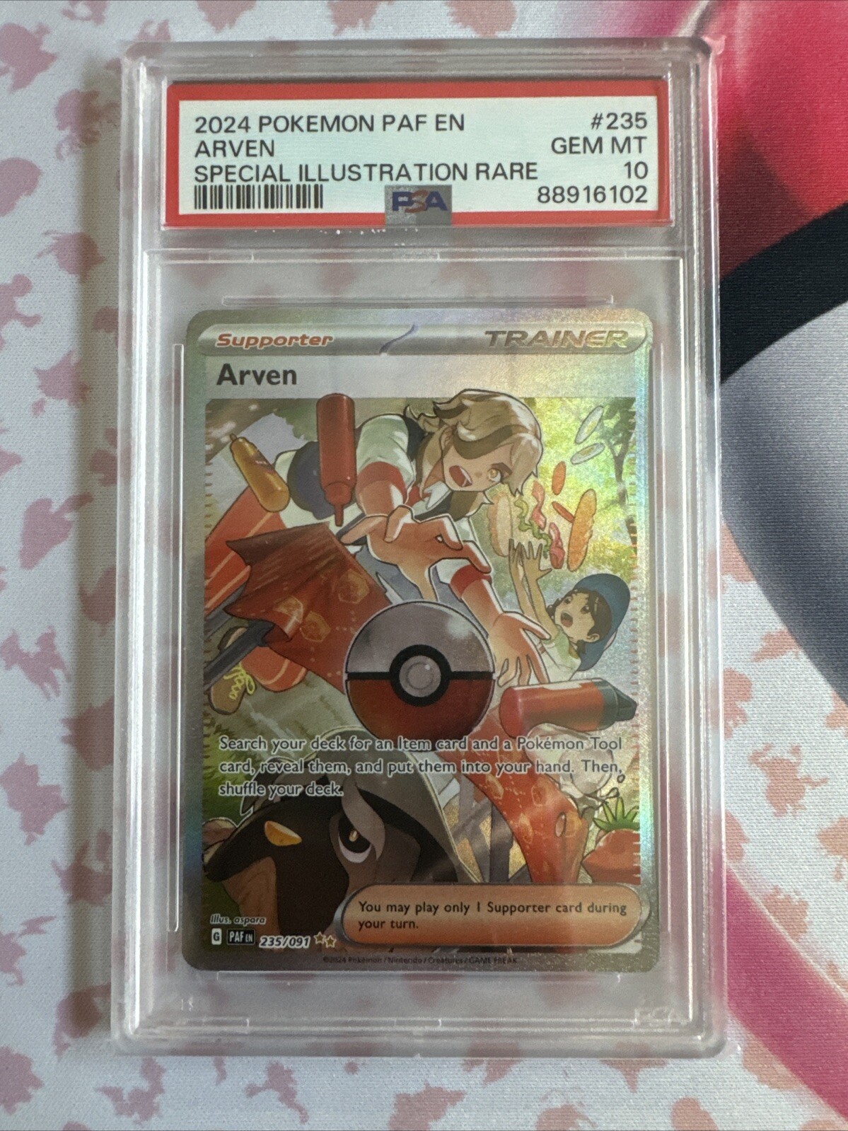 Gem Mint PSA 10 Arven 235/091 SIR Paldean Fates PAF Pokemon | eBay
