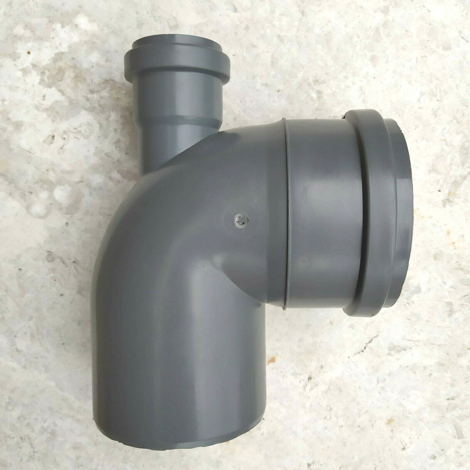 110 mm Soil Pipe Elbow Bend 90° Socket with 50 mm Inlet Sewer Waste ...