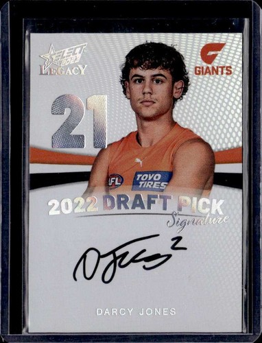 2023 AFL SELECT LEGACY, DARCY JONES PLATINUM DPS 06/40 LOW GWS | eBay ...