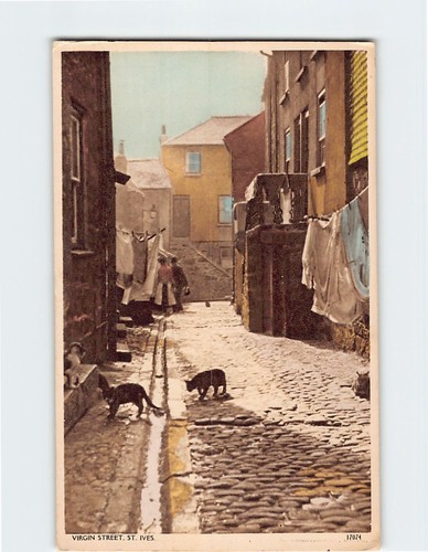 Postcard Virgin Street St Ives Cornwall England | eBay
