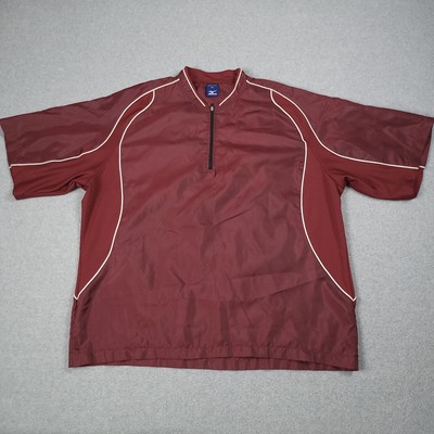 Mizuno Jacket Men XL Baseball Quarter Zip Pullover Cage Batting ...