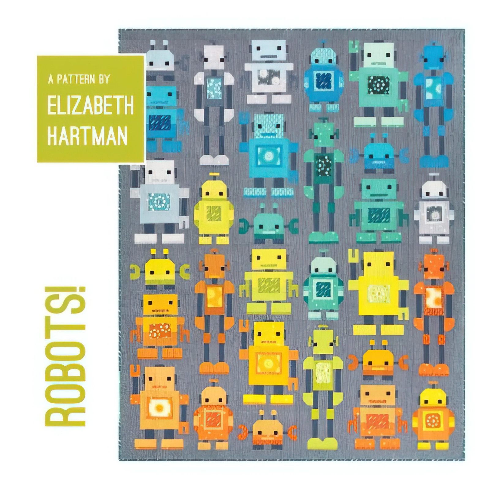 Robots! Quilt Pattern by Elizabeth Hartman | eBay