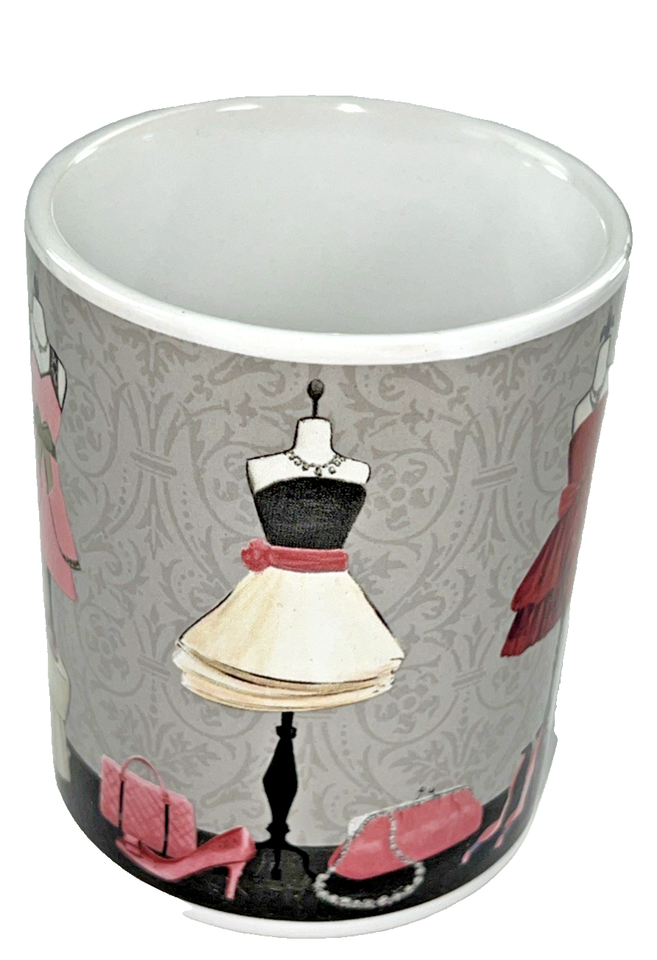 NEW Large 14 Oz Ceramic Mug-5 Party Dresses on Dress Form Displays ...