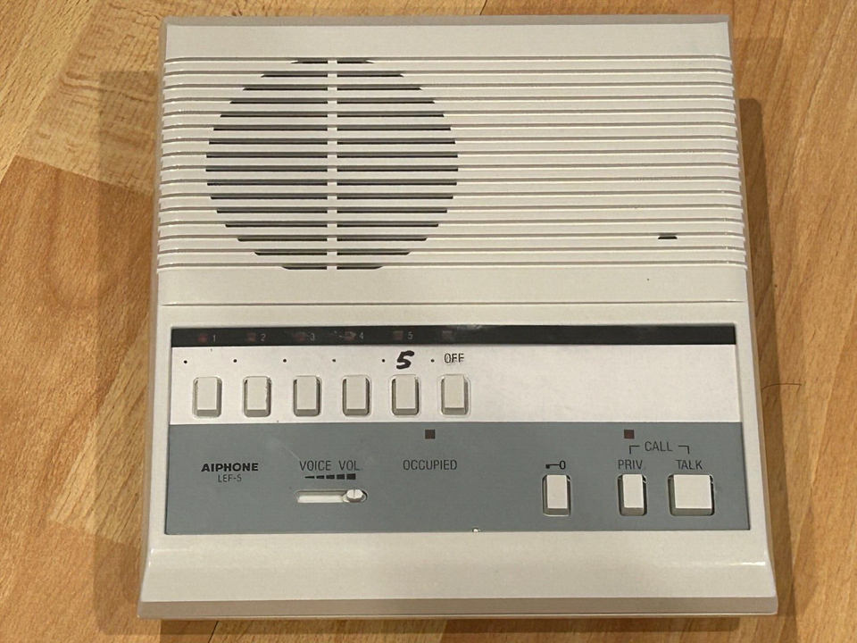 Aiphone LEF-5C 5-Call Semi Flush Mount Master Station Intercom | eBay