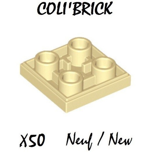 Lego 11203 - 50x Tile, modified 2 x 2 Inverted - Beige Tan - NEUF | eBay