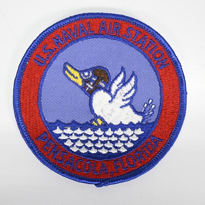 Orig. US Navy/USN Naval Air Station Pensacola, Florida Patch 4" 60's 70 ...