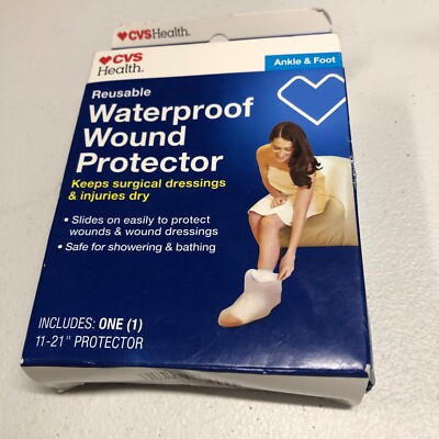 CVS Health Waterproof Wound Bathing Shower Protector Ankle and Foot ...