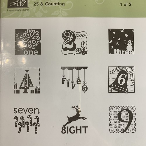 25 & Counting Stampin up Advent Calendar Stamp Set and Peekaboo Frames ...
