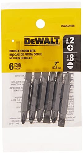 DEWALT Screwdriver Set #2 Phillips / No. 8 Slotted Double Ended Bit 6 ...