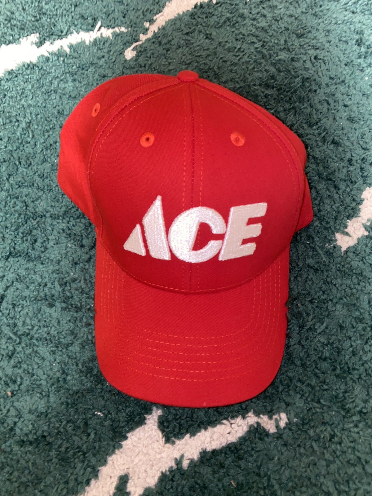Ace Hardware Logo White/Red Adjustable Hat - Gem