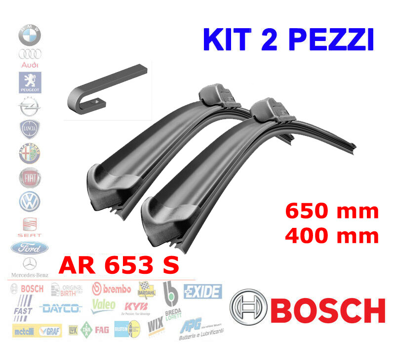 2x SPAZZOLE TERGI TERGICRISTALLO BOSCH AEROTWIN AR653S €6.45 ...