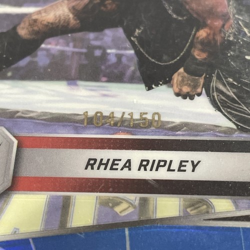 2025 Topps Chrome WWE Rhea Ripley Blue Refractor /150 Mami Excellent ...