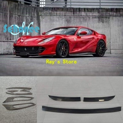 Carbon Fiber Air Vent Trim Rear Trunk Spoiler Wing For Ferrari 812 ...