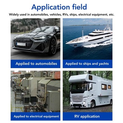 Red 4 Position Bus Bar M10 Studs Power Distribution Block For ...